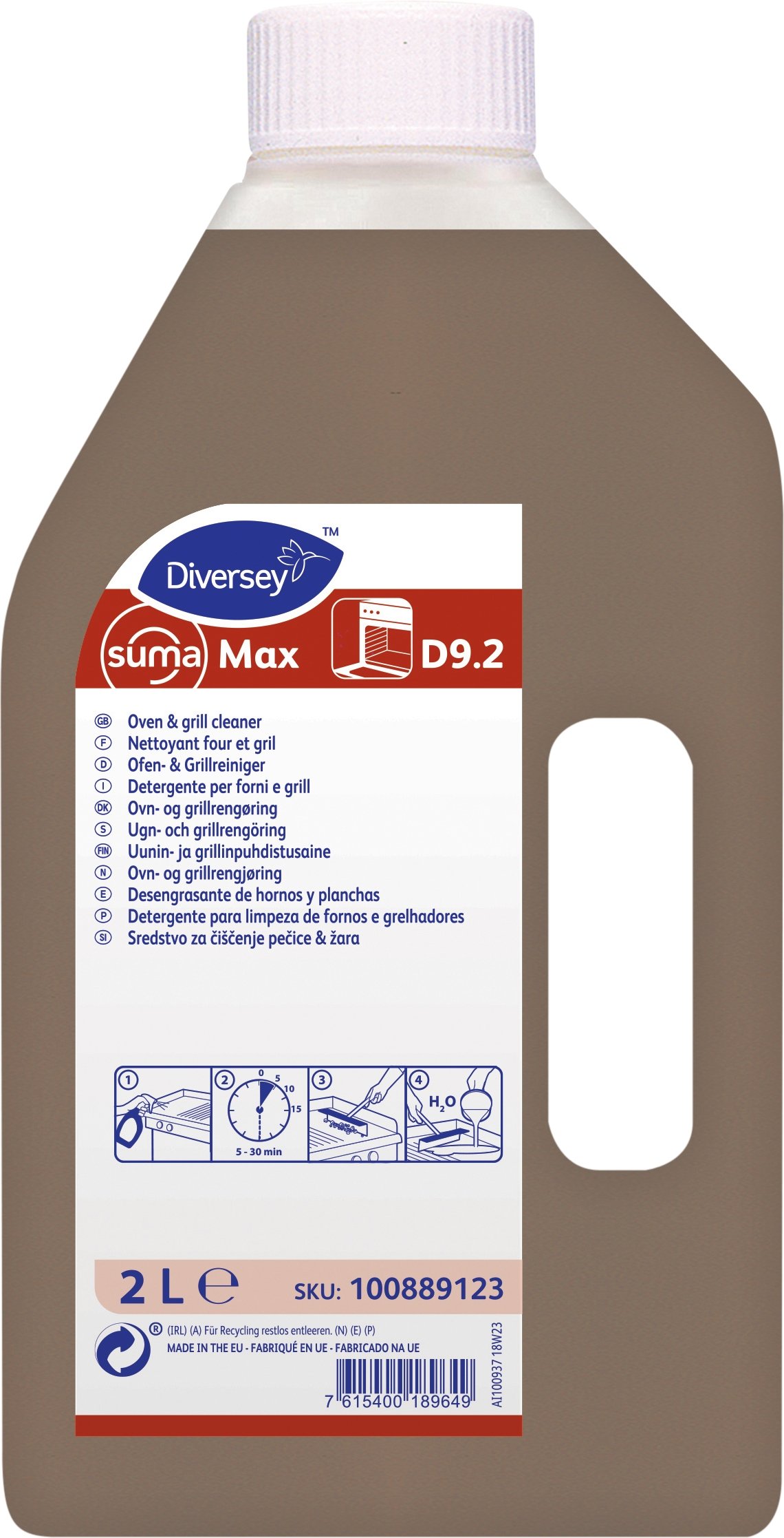 Suma Max D9.2 Grillrens, 2ltr - Køkkenrengøring - CM-Nordic