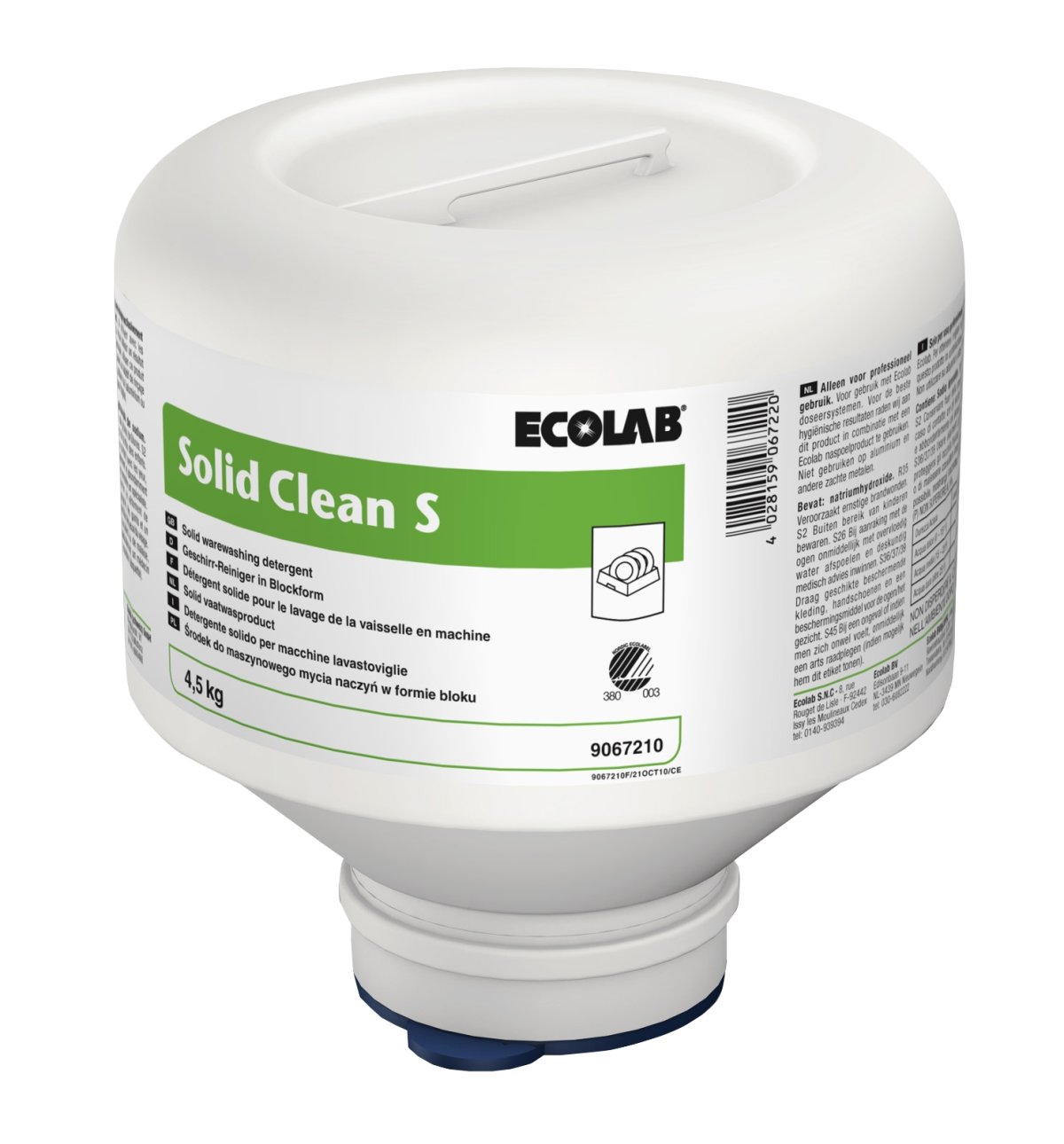 Ecolab Solid Clean S, 4,5 kg. uden klor - Solid kapsler til ...