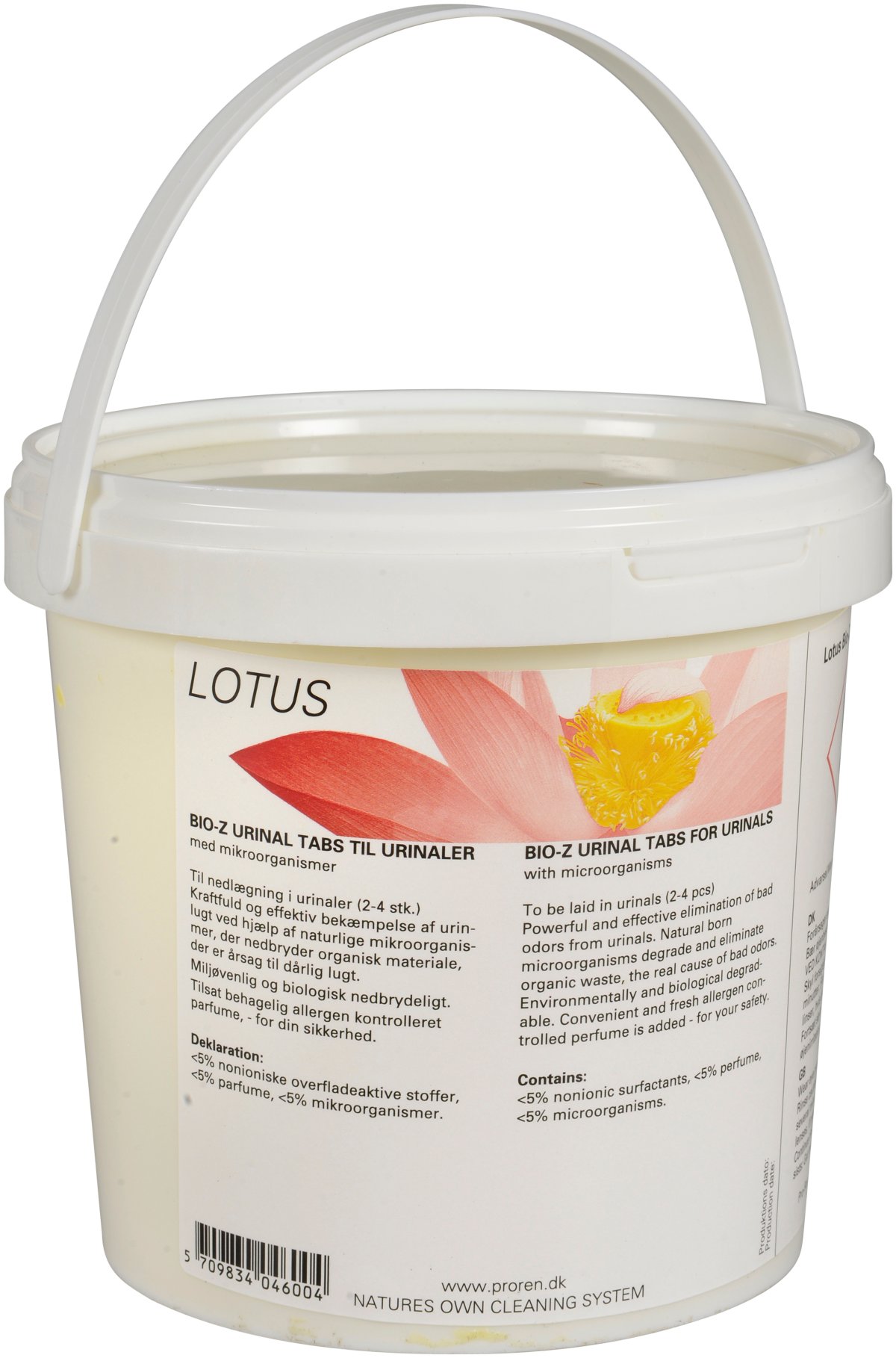 Lotus Urinaltabs Bio-Z 1kg Gul - Lugtfjerner til toilet - CM-Nordic