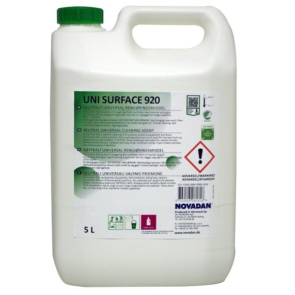 Novadan Uni Surface F 920, Universalrengøring 5 liter m/FP ...