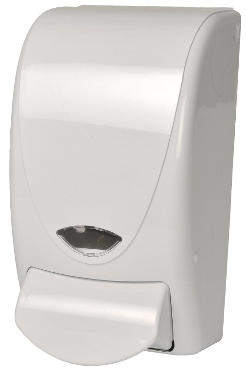 Dispenser, Deb, 1000 ml, hvid, plast, manuel, skum - Dispensere - CM-Nordic